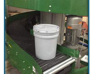 High Capacity Application: Pail & Bucket Handling | Ryson Spiral Conveyors