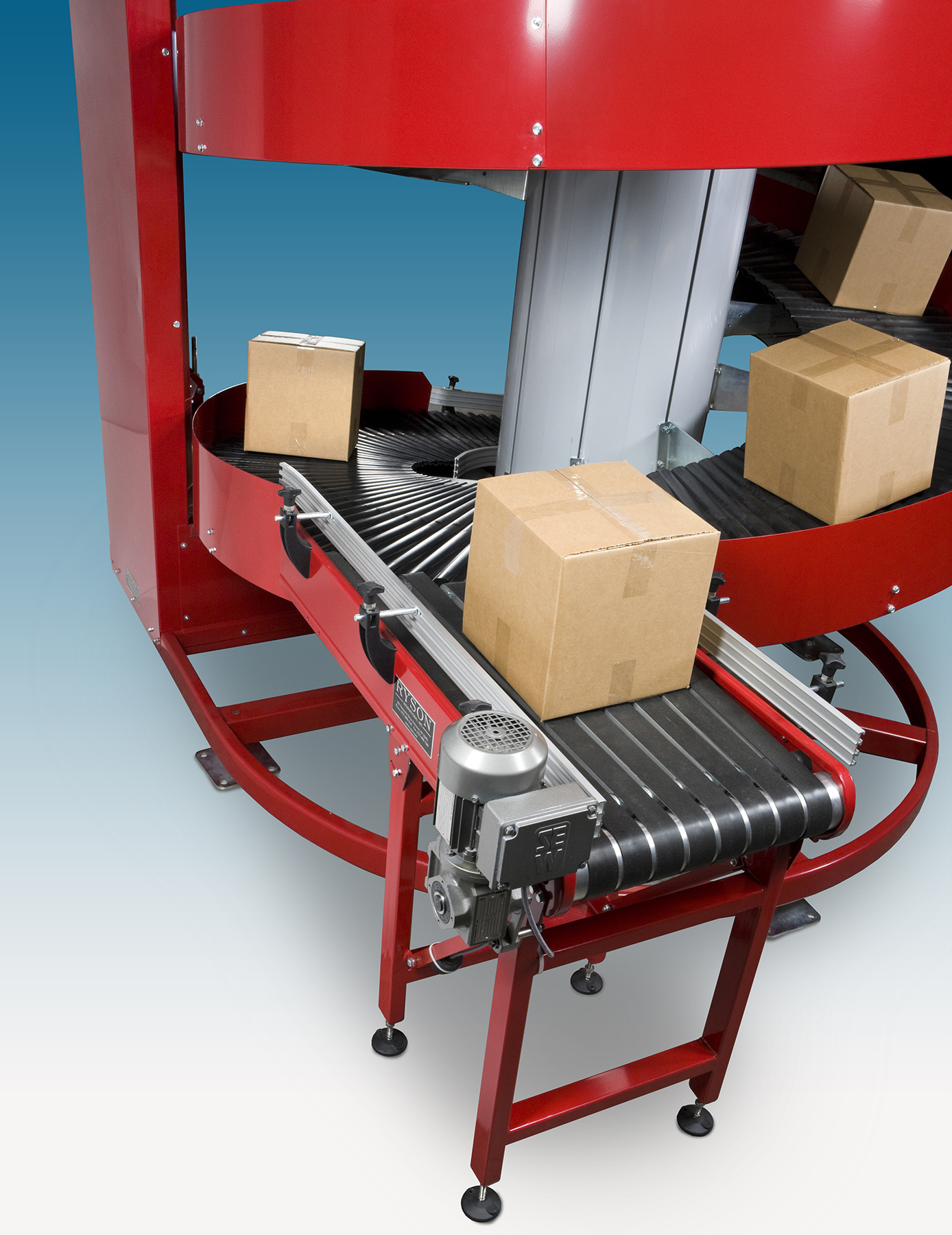 Multiple Entry Spiral Conveyors | Ryson Vertical Conveying Solutions