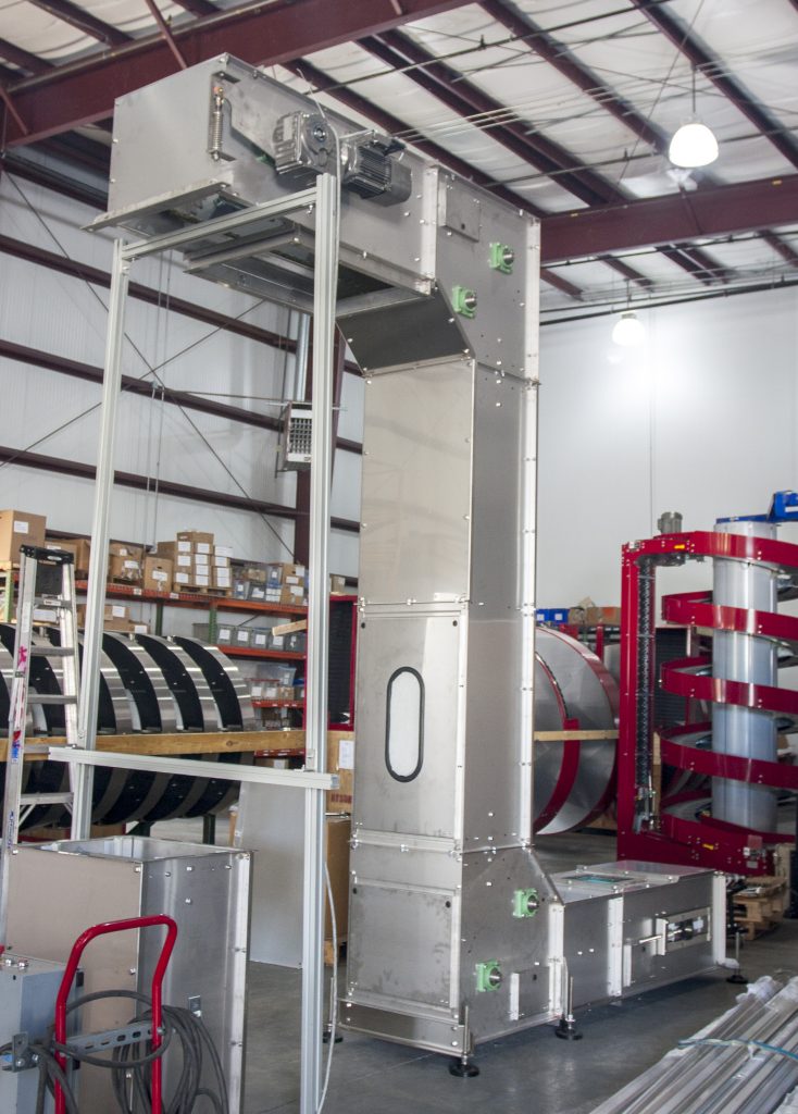 Metal Detectable Buckets Option on a Bucket Elevator - Ryson Conveying