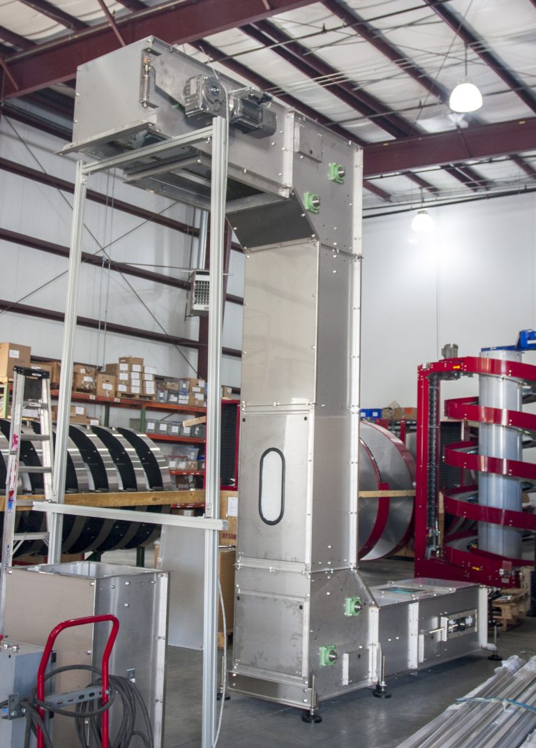 Metal Detectable Buckets Option on a Bucket Elevator - Ryson Conveying