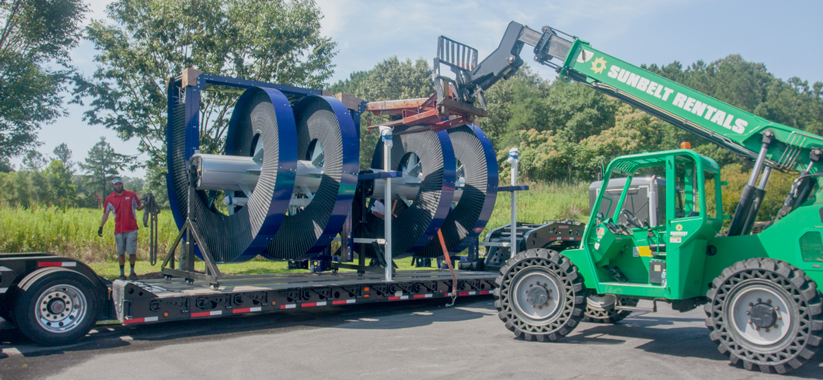 Step Deck Trailer Loading to Save Installation Time - Ryson