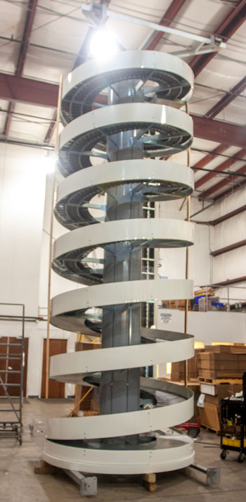 Reversible Spiral Conveyor used for Multiple Purposes - Ryson